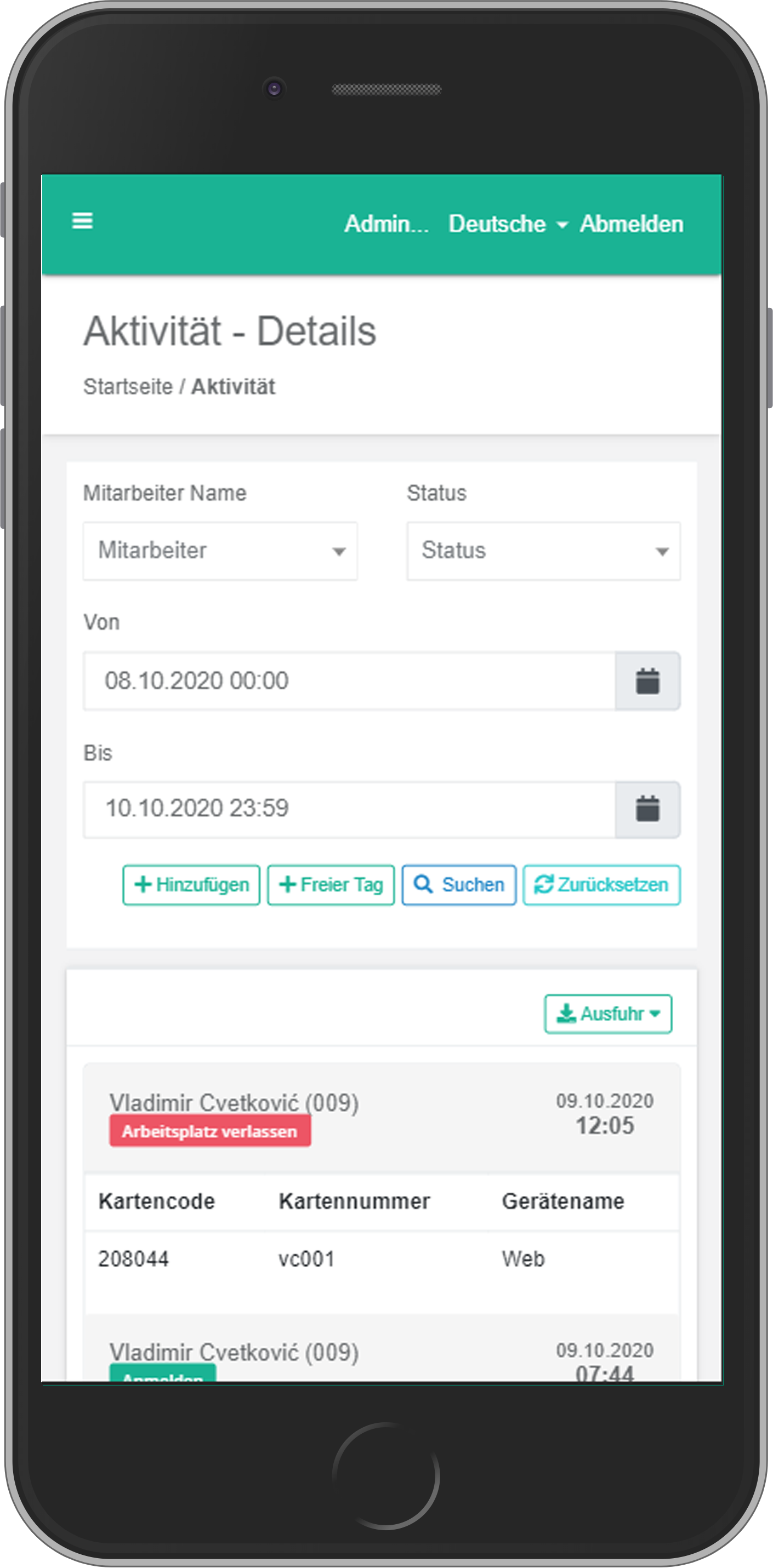 TAS | Time and Attendance System