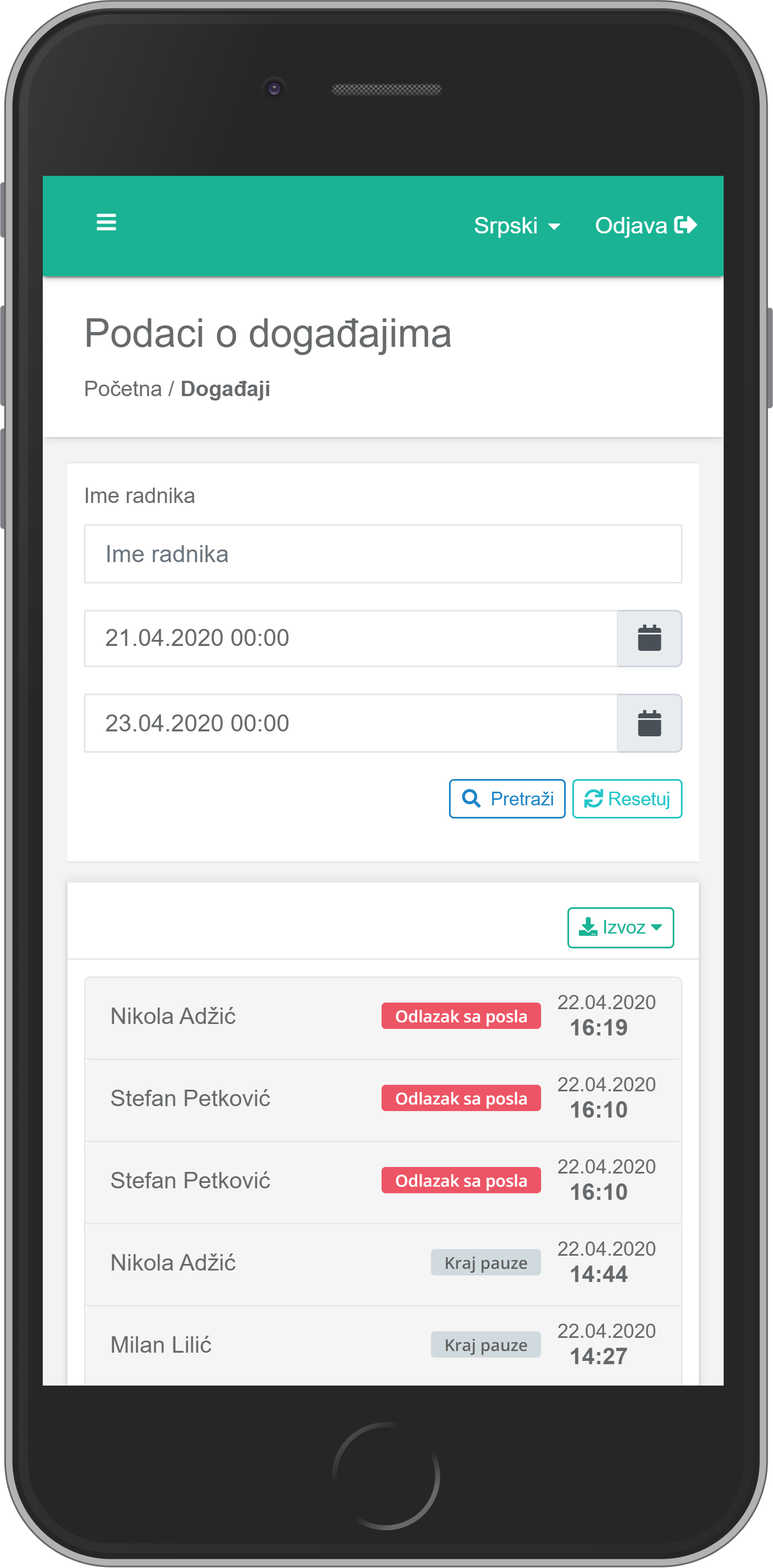 TAS | Time and Attendance System